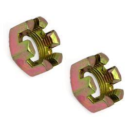 M20 CASTLE SLOTTED NUTS PACK-2 WHEEL AXLE HUB