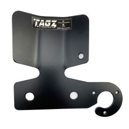 5MM HEAVY DUTY PLATE SINGLE BLACK, TOW BAR BUMPER PROTECTOR PLATE