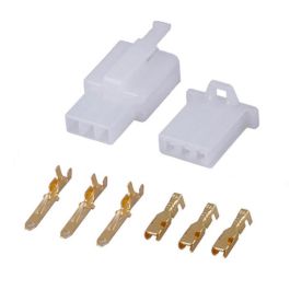 ELECTRICAL 3 PIN WAY CONNECTOR BLOCK KIT (MALE & FEMALE) - 2mm WIRE by ...