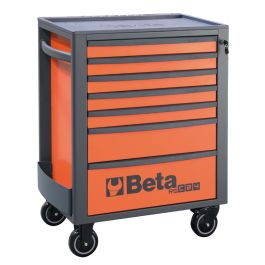 Mobile Roller Cab 7 Drawers Reinforced Worktop 800kg Capacity - Beta Tools RSC24/7-O