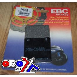 BRAKE PADS STD KEVLAR ORGANIC, EBC FA161 SEMI-METAL BLACK