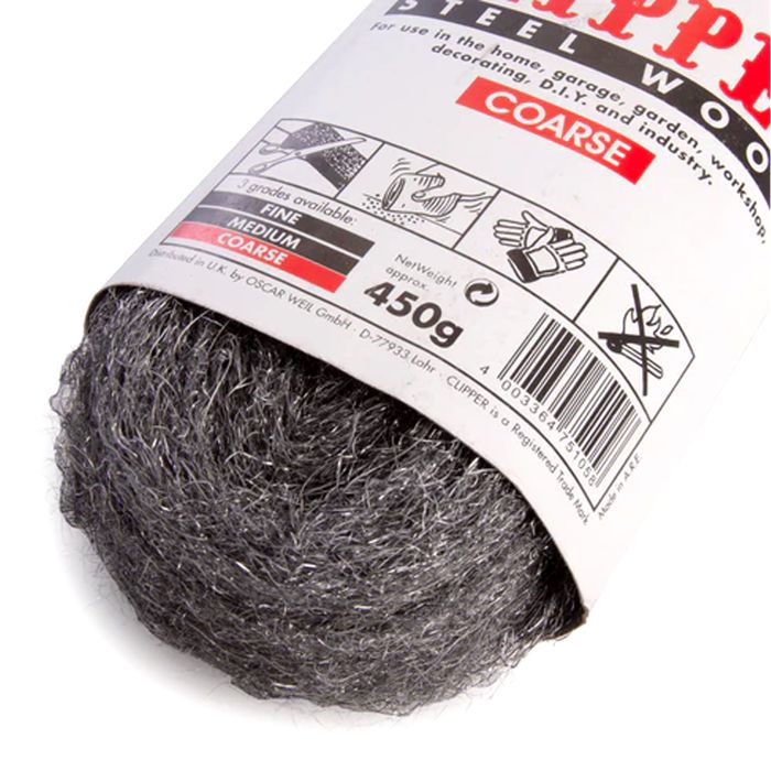 STEEL WIRE WOOL (FINE) 450g RE EMT1, 450g | ORO2U