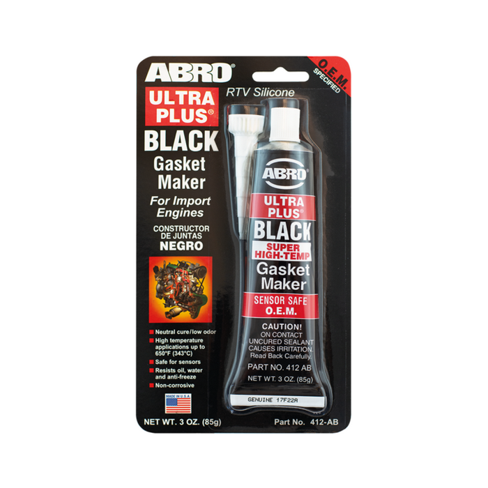 ULTRA PLUS 999 RTV SILICONE GASKET MAKER – BLACK