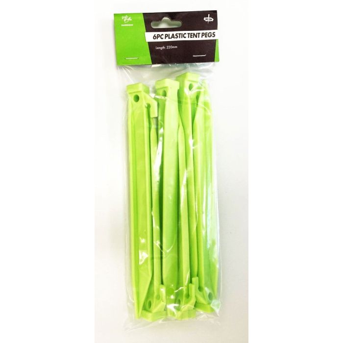 PLASTIC TENT PEG SET 225mm PACK OF 6 - TOOLZONE KDPTL024 by Toolzone ...