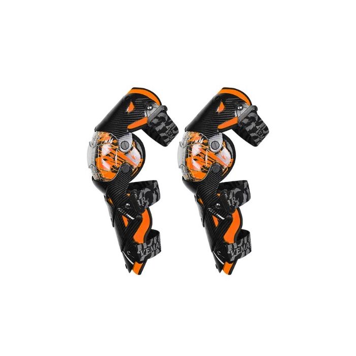 KNEE SAFETY GUARD PROTECTION PADS HINGED – ORANGE