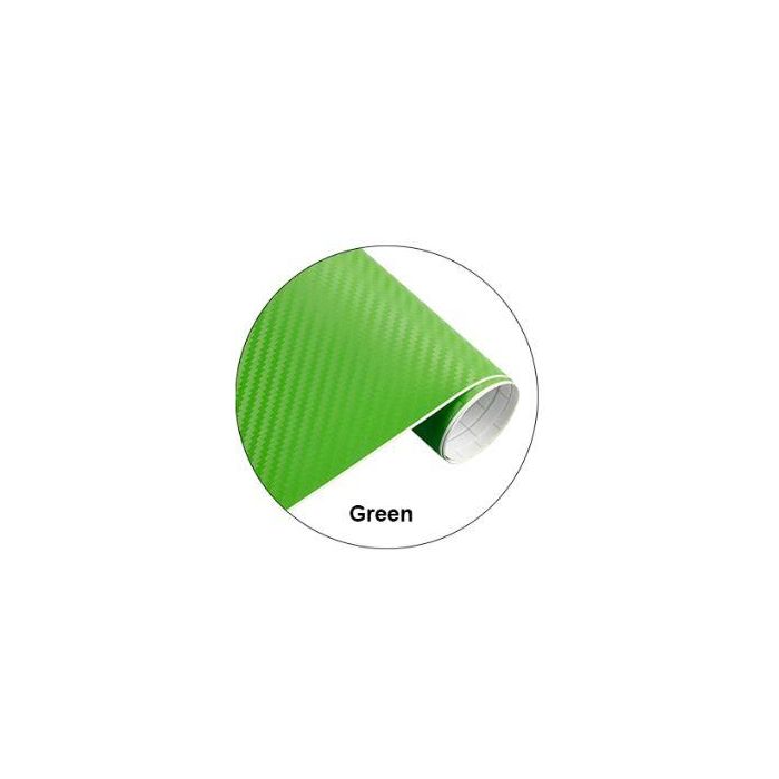 CARBON FIBER DECAL 30x127cm GREEN, 3D FIBER VINYL SHEET by Factory ...