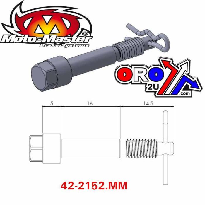BRAKE PAD PIN FRONT / REAR KTM, MOTO-MASTER 213041 by Moto-Master | ORO2U