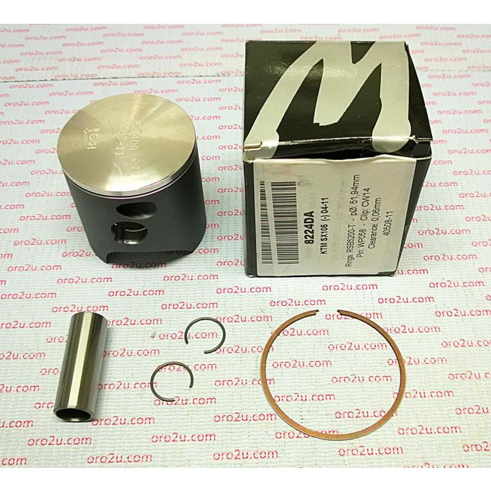 PISTON KIT KTM 105 SX XC 52.00, FORGED WOSSNER 8224DB 03-08 by Wossner ...