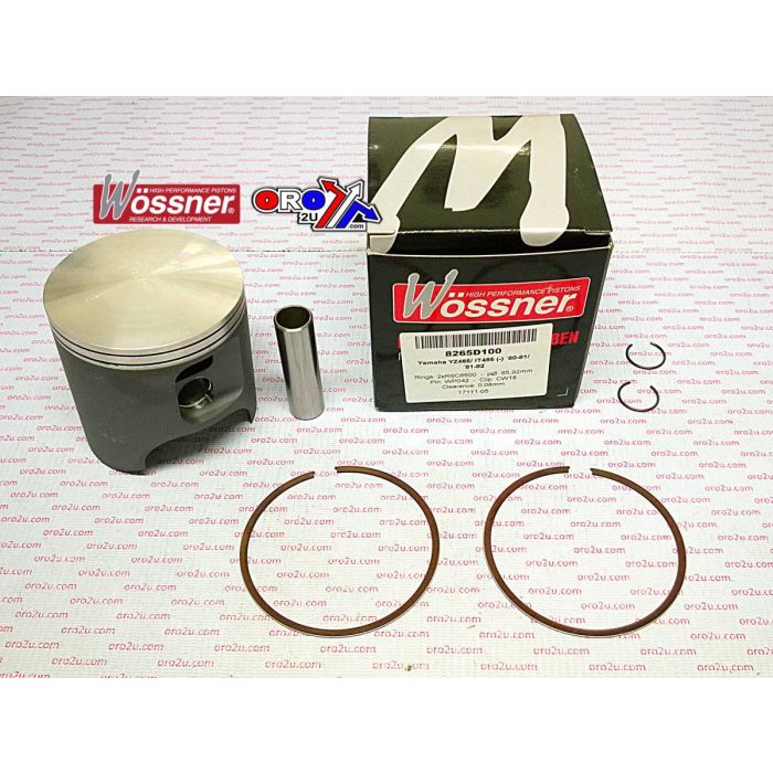 PISTON KIT 80-82 YZ IT465 85.5, WOSSNER 8265D050 YAMAHA by Wossner, 85 ...