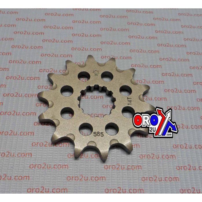 FRONT SPROCKET JTF565.14SC JT, Self-cleaning grooves & Light, SF565-14 by JT | ORO2U