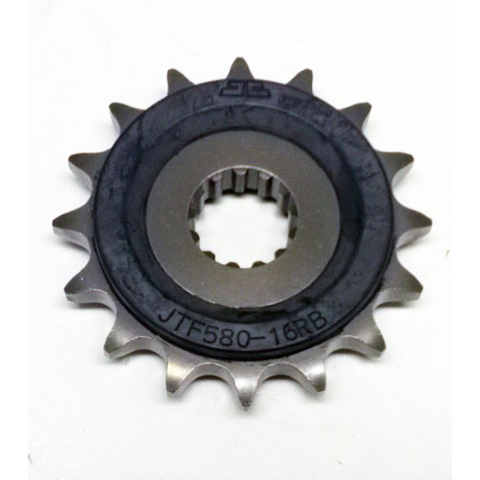 FRONT SPROCKET JTF580.16RB JT, OE Rubber Cushioned