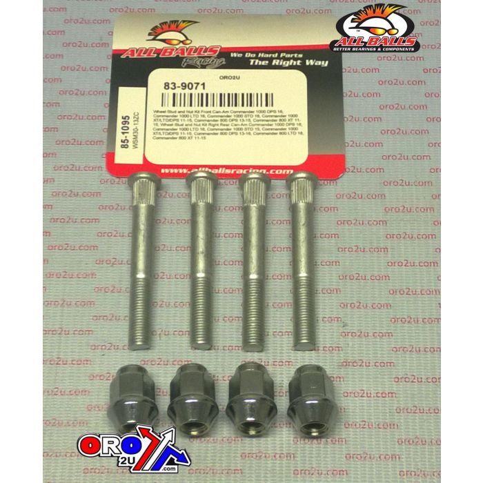 Wheel Stud and Nut Kit, ALLBALLS 85-1095