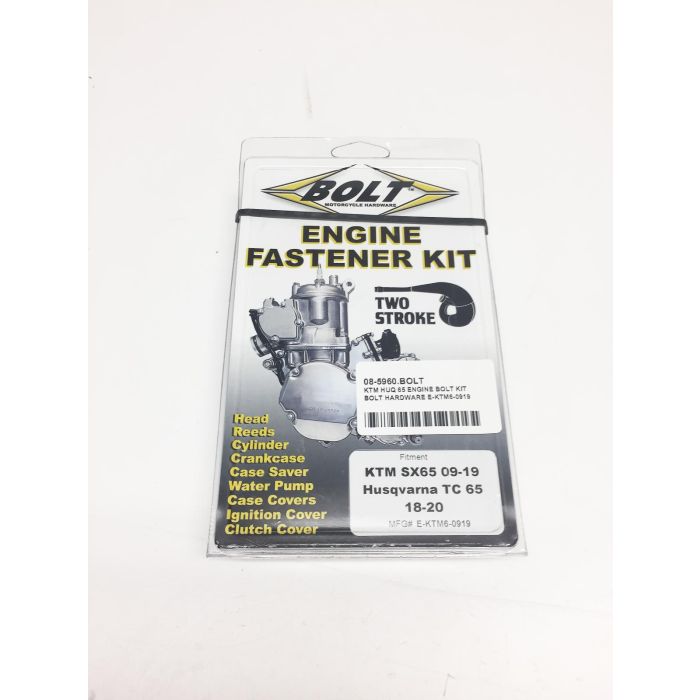 KTM HUQ 65 ENGINE BOLT KIT, BOLT HARDWARE E-KTM6-0919 by MINO | ORO2U