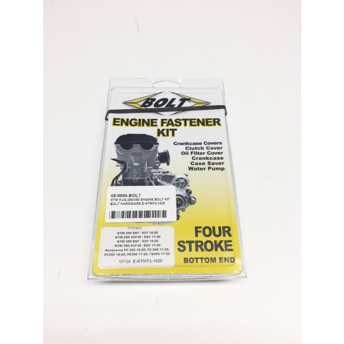 KTM HUQ 250/350 ENGINE BOLT KIT, BOLT HARDWARE E-KTMF2-1620 by MINO | ORO2U